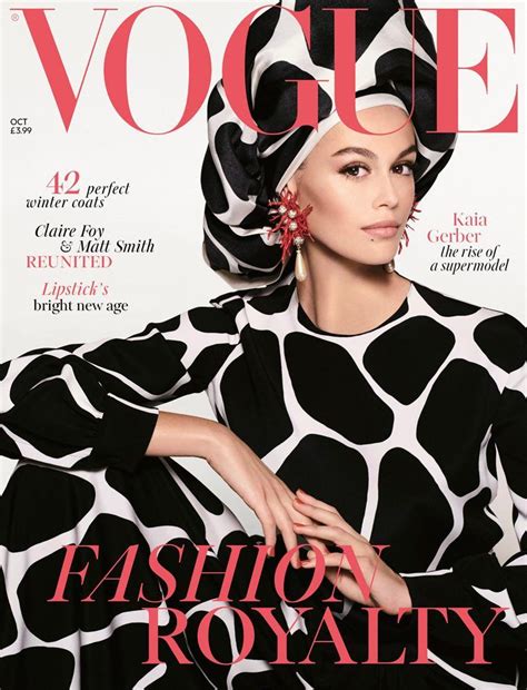 Kaia Gerber Is The Cover Girl Of British Vogue October 2019 Issue