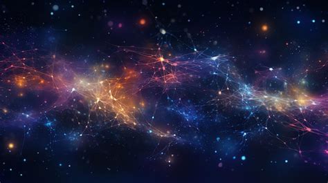 Premium Ai Image Abstract Matrices And Cosmic Formations Intricate Network Of Interconnected
