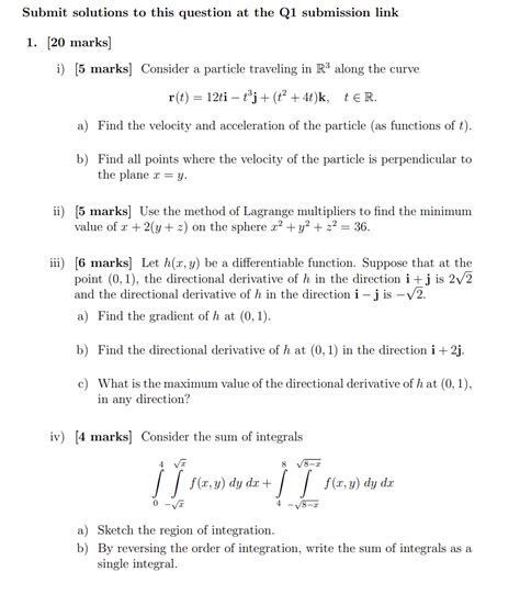 Solved Consider A Particle Traveling In R Along The Chegg