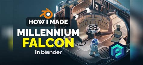 Follow Along Millennium Falcon Diorama In Blender Blendernation