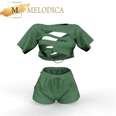 Second Life Marketplace Larax Torn Outfit Green