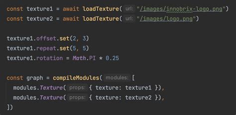 texture module does not take textures offset repeat rotation