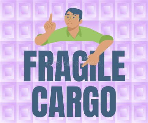 Writing Displaying Text Fragile Cargo Word Written On Breakable Handle With Care Bubble Wrap