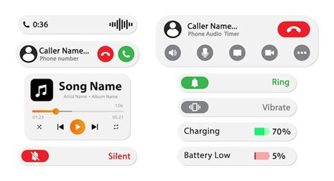 Premium Vector Dynamic Island Modern User Interface Design With