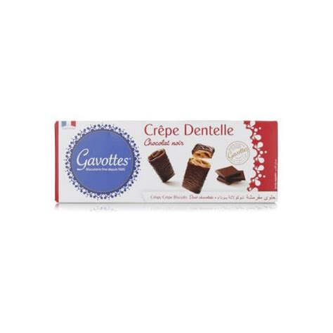Maxmart Online Gavottes Crepe Dentelle Black Chocolate Biscuits 90g