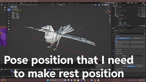 swap rest position and pose position r blender