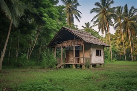 森林中建筑的小屋高清图片下载 正版图片600241448 摄图网
