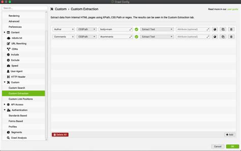 Web Scraping And Custom Extraction Screaming Frog