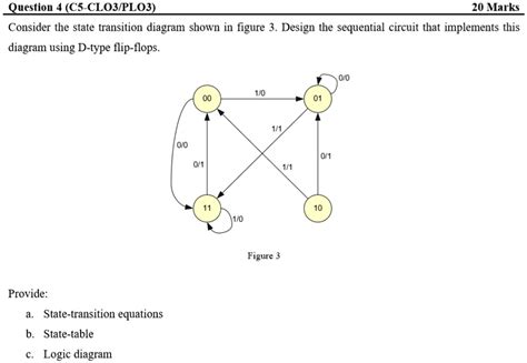 solved question 4 c5clo3plo3 20 marks consider the state transition
