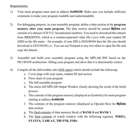 Instructions Write One Complete Assembly Program To