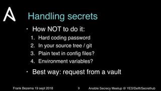Ansible Secure Usage Deployment Secret Vaults PDF Cloud Computing Internet