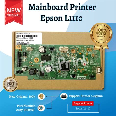 Jual New Original Mainboard Epson L1110 Logic Board Motherboard Printer