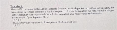 Solved Exercise 1 Write A C Program That Reads Five