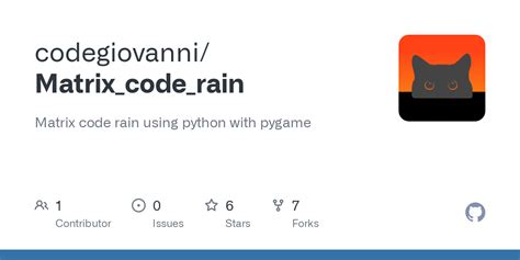 Github Codegiovannimatrixcoderain Matrix Code Rain Using Python