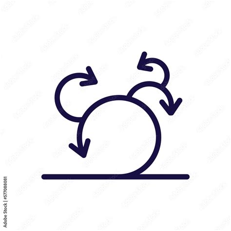 Agile Icon Vector Illustration Scrum Icon Agile Methodology Arrow Editable Stroke Outline