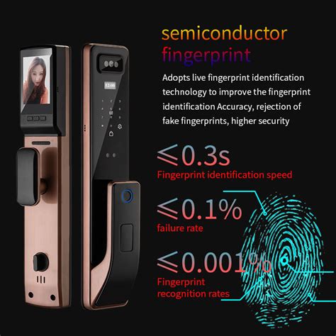 Klass Face Recognition Front Door Entry Locks Automatic Wifi App Aluminum Wireless Keyless