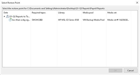 Step 2 Choose Files To Restore User Guide For Vmware Vsphere