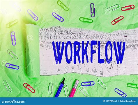 Word Writing Text Workflow Business Concept For Series Of Activities