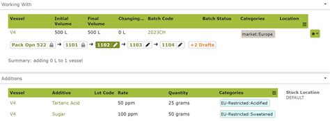 Vinsight Documentation How Operation Categories Work Vinsight Documentation