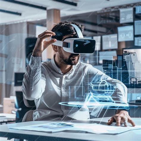Augmented Reality Developer Creating Interactive Experiences | Premium AI-generated image
