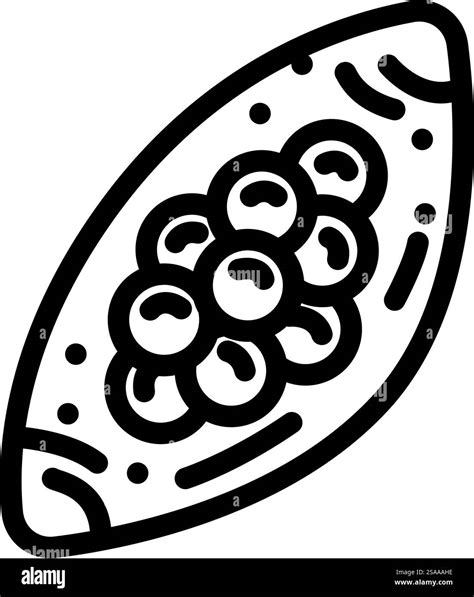 Worm Eggs Parasite Line Icon Vector Worm Eggs Parasite Sign Isolated