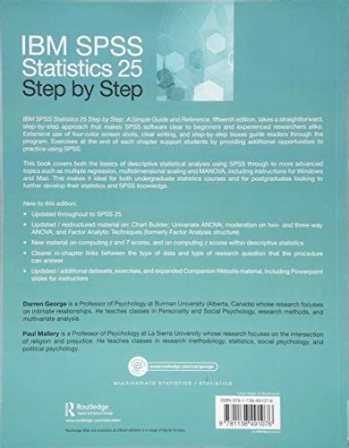 IBM SPSS Statistics 25 Step By Step A Simple Guide And Reference WantItAll
