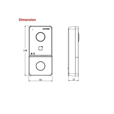 Hikvision IP Intercom Kit DSKIS P Call Button Diiiz