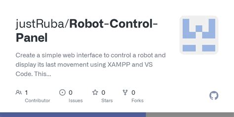 Github Justrubarobot Control Panel Create A Simple Web Interface To