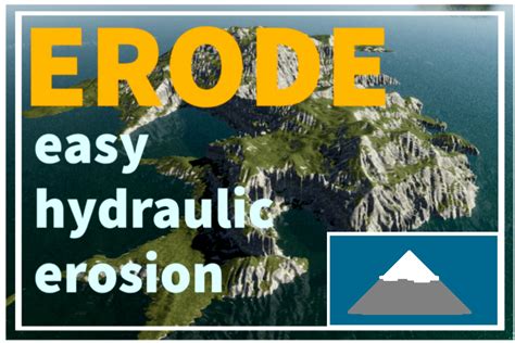 Erode Hydraulic Erosion Simulator Procedural Terrain 3d Model