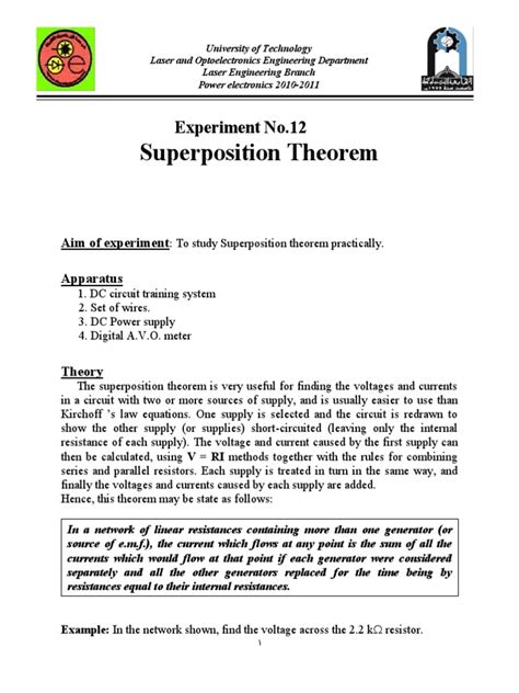 Experiment No12 Pdf Pdf Electrical Network Electrical Resistance
