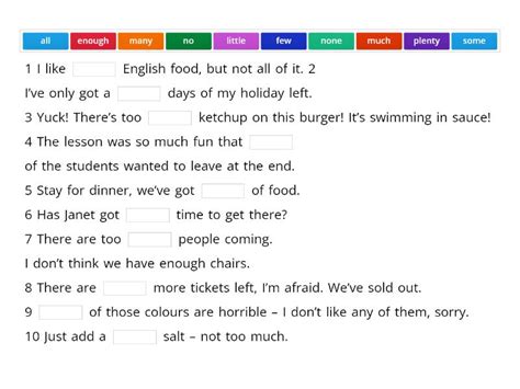 SO B1 U8 Quantifiers Missing Word