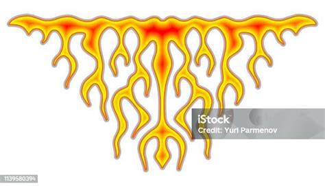차량 그래픽 스트라이프 핫 로드 레이싱 불꽃 낙서 자동차 데 칼 자동차의 후드에 준비 된 비닐 그래픽 디자인 벡터 일러스트 레이 션 개념에 대한 스톡 벡터 아트 및 기타