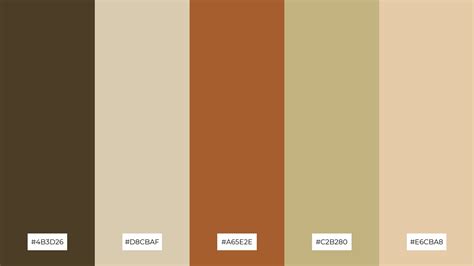 The Best 15 Cream Brown Color Palette Combinations