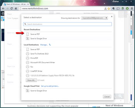 3 Ways To Save Web Page As PDF In Windows 10 NEXTOFWINDOWS