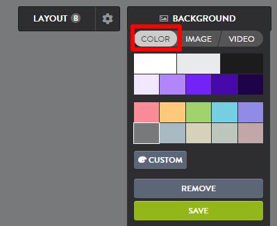 Change Background Colors Strikingly Help Center