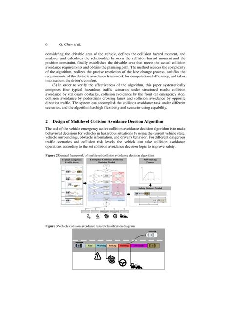 multi level decision framework collision avoidance algorithm in