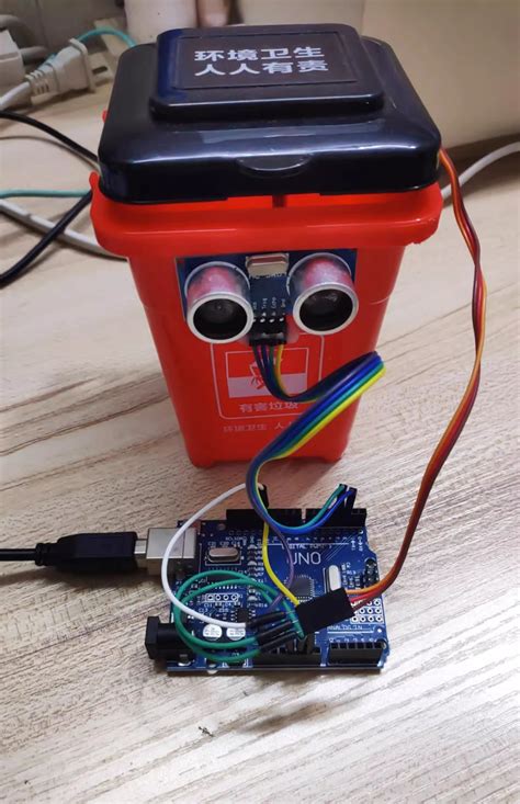 Aa台灣發貨arduino智能垃圾桶超聲波自動感應創客競賽大中小學科技活動作品匯豐五金icyqqboy 蝦皮購物