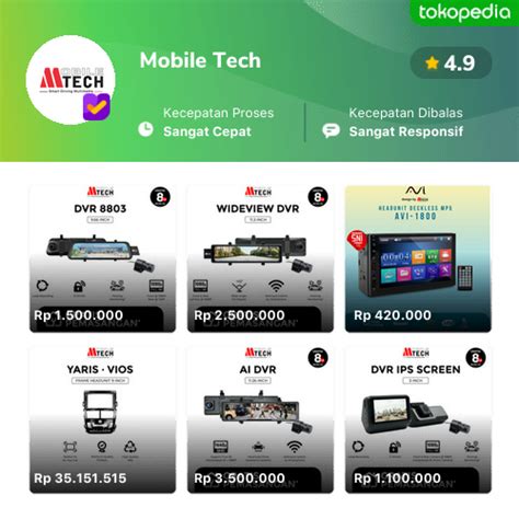 mobiletech indonesia produk resmi and terlengkap tokopedia