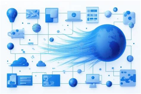 High Speed Internet Visualization Stock Illustration Illustration Of