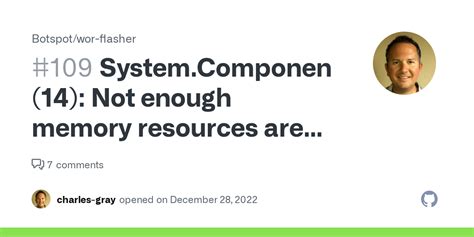 Systemcomponentmodelwin32exception 14 Not Enough Memory Resources