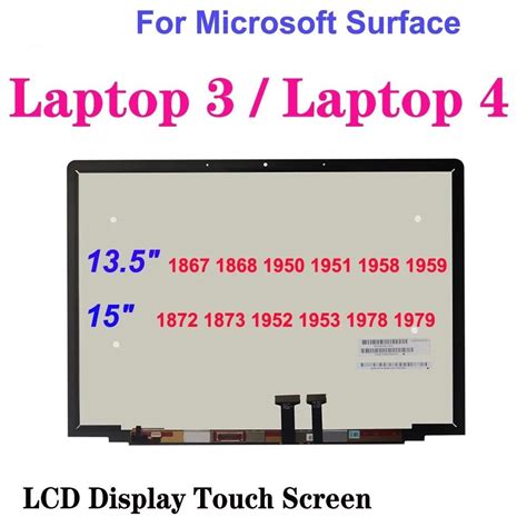 For Microsoft Surface Laptop 3 1867 1868 1950 1951 1958 1959 Lcd