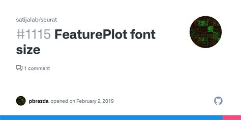 Featureplot Font Size · Issue 1115 · Satijalabseurat · Github