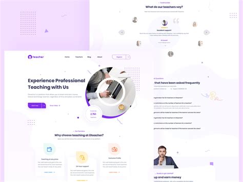 dribbble online language learning platform by ali ezzati