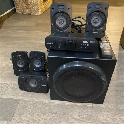 Logitech Z Thx Surround Sound Speakers Black Picclick Uk