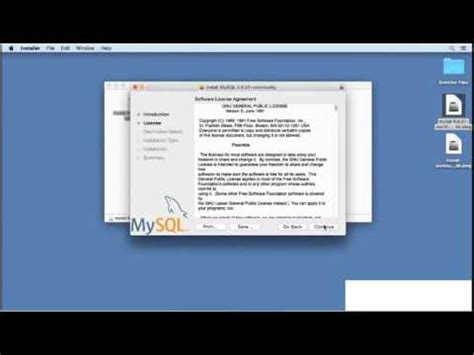 Installing MySQL On Mac OS X YouTube
