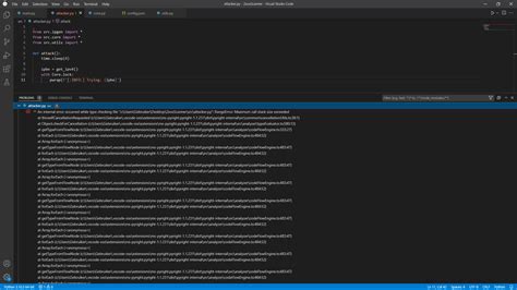 RangeError Maximum Call Stack Size Exceeded Issue Microsoft Pyright GitHub