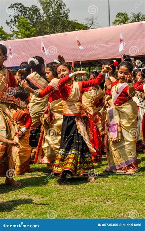 Dancing Girls In Assam Editorial Photo Image Of Travel 85735456