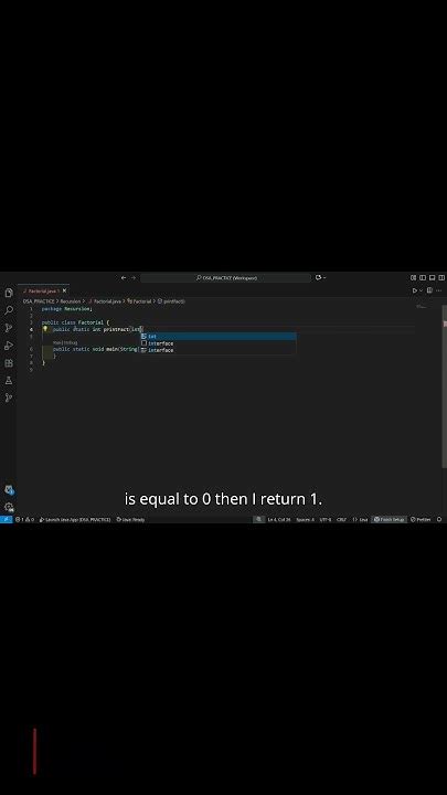 Recursion Explained In 1 Minute Java Factorial Program 🔥javatutorial