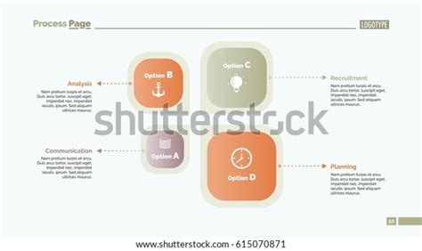 Four Elements Slide Template Stock Vector Royalty Free 615070871
