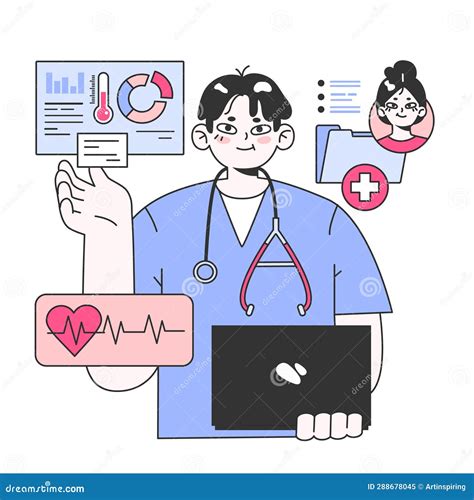 Bioinformatics It Medical Service Computation And Analysis Of Bio Cartoon Vector